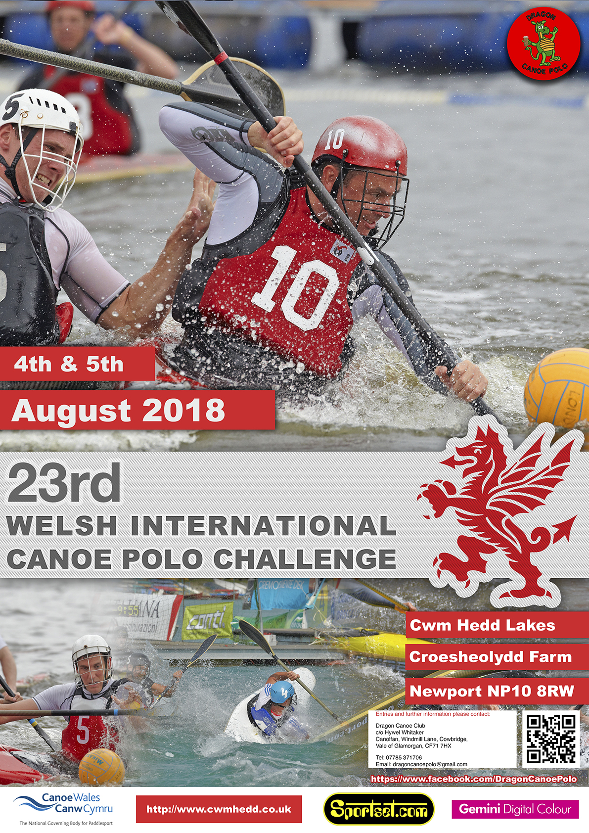 23rd Welsh International Entries Open – British Canoe Polo